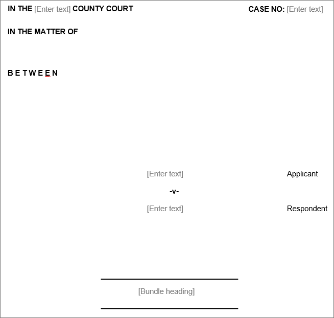 Cover page example templates