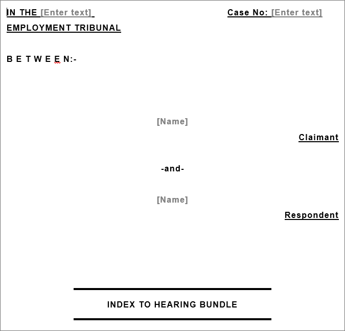 Cover page example templates