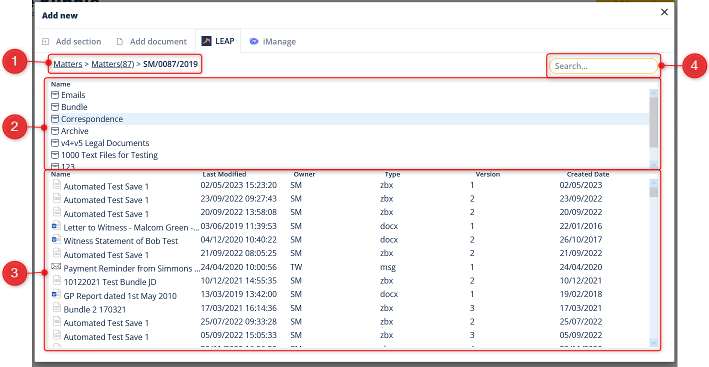 How to add LEAP documents to your bundle