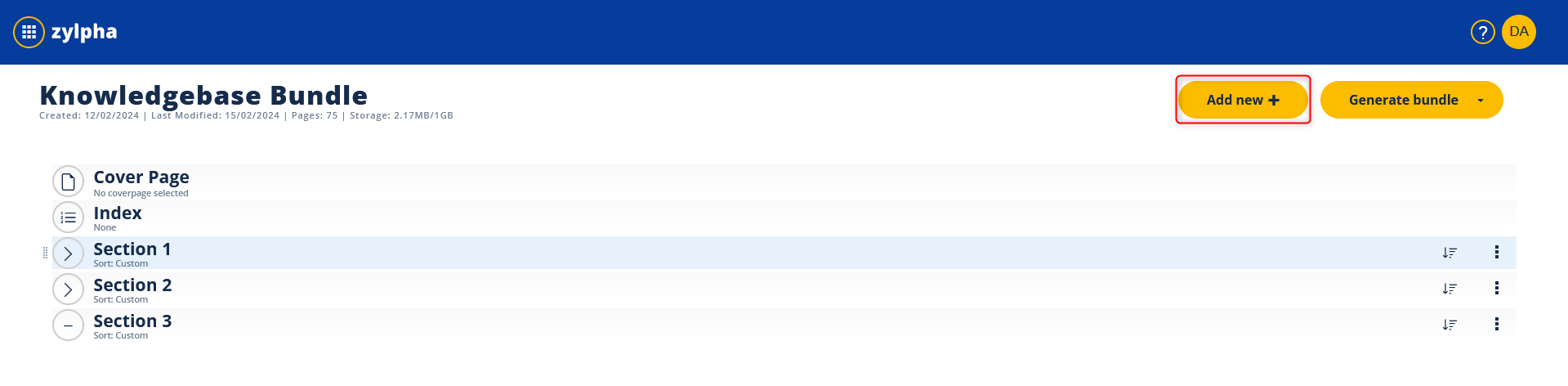 How to add iManage documents to your bundle