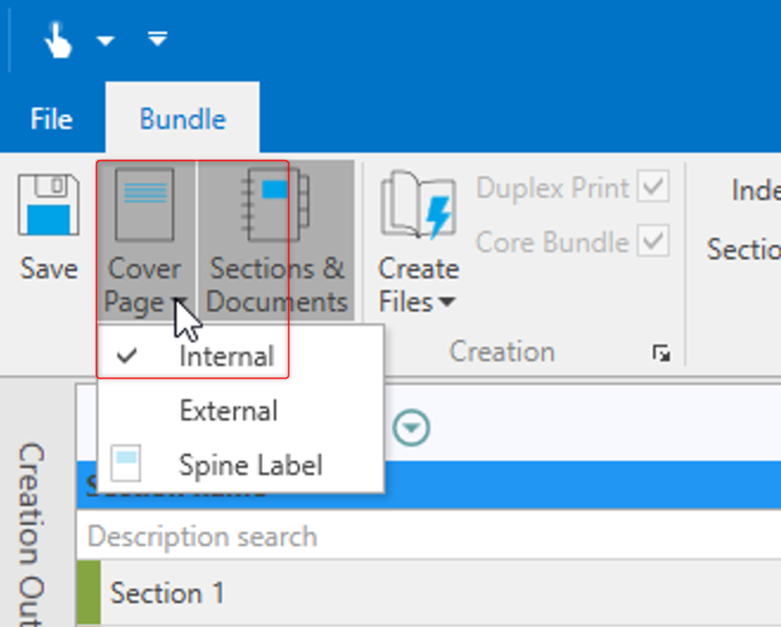 How do I add an external cover page?